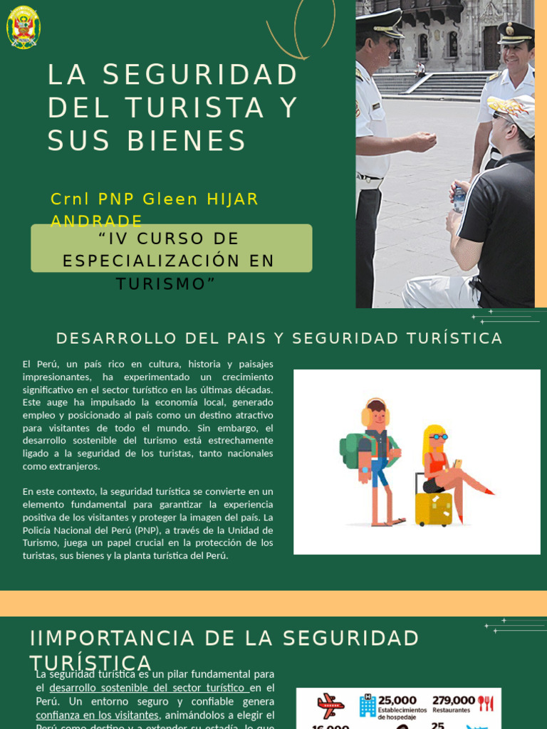 Sesion6 - Importancia de Seguridad Turistica | PDF
