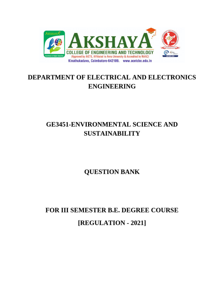 Question Bank EEE | PDF