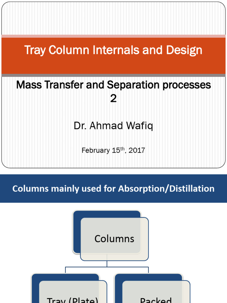 Tray Column Design for Engineers | PDF | Mechanical Engineering ...