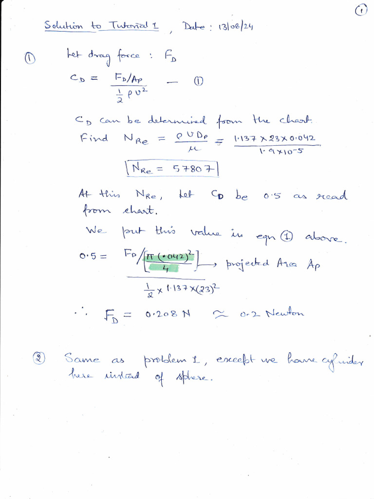 Tut 1 Solution | PDF