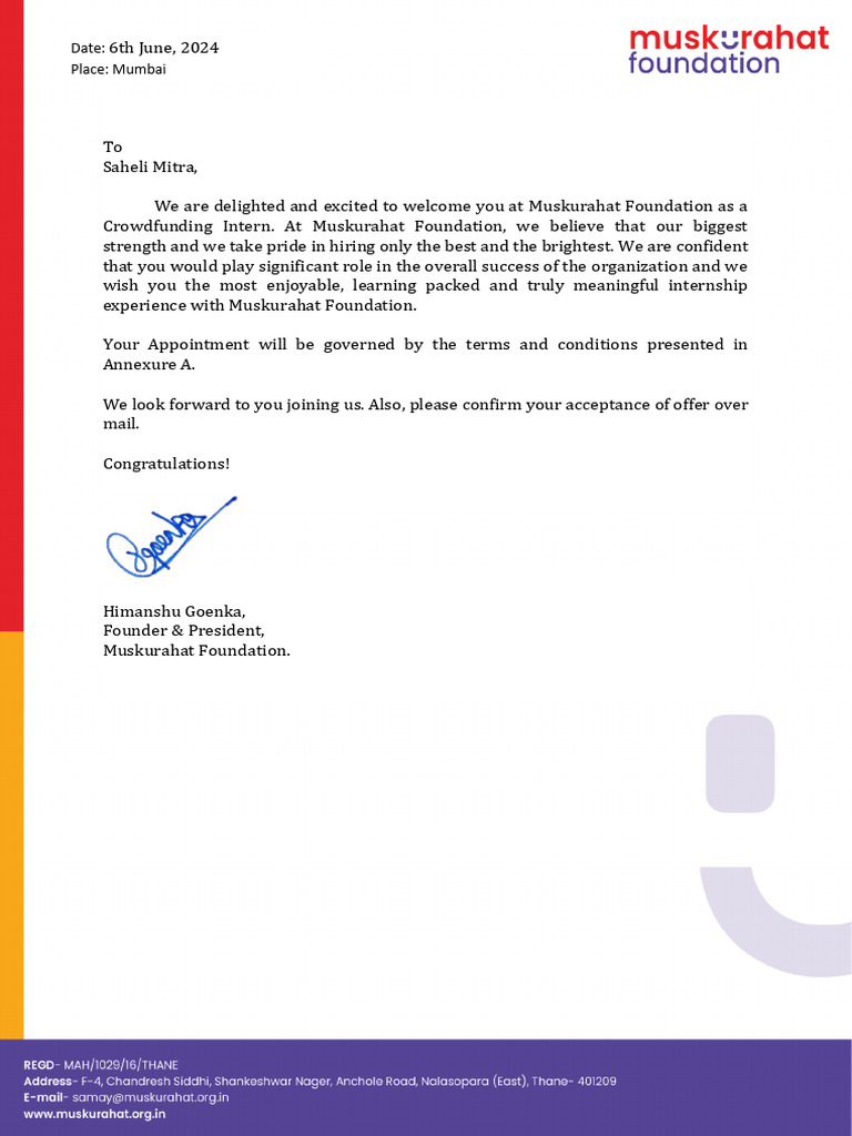 Offer Letter-611 | PDF