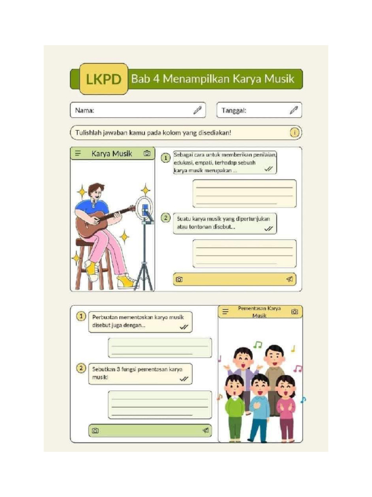 lkpd seni musik kls 4 | PDF lkpd seni musik kls 4 | PDF
