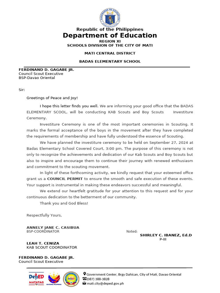 Request Letter - BSP | PDF