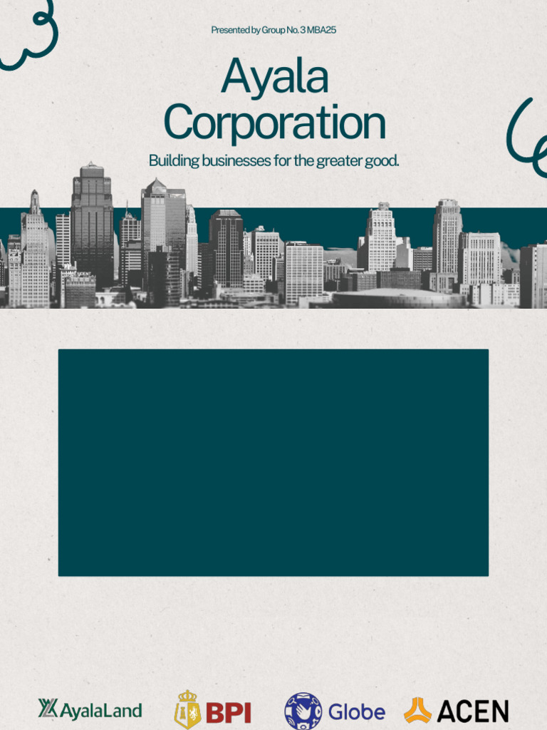 Ayala Corporation: Driving Sustainable Growth | PDF | Strategic ...
