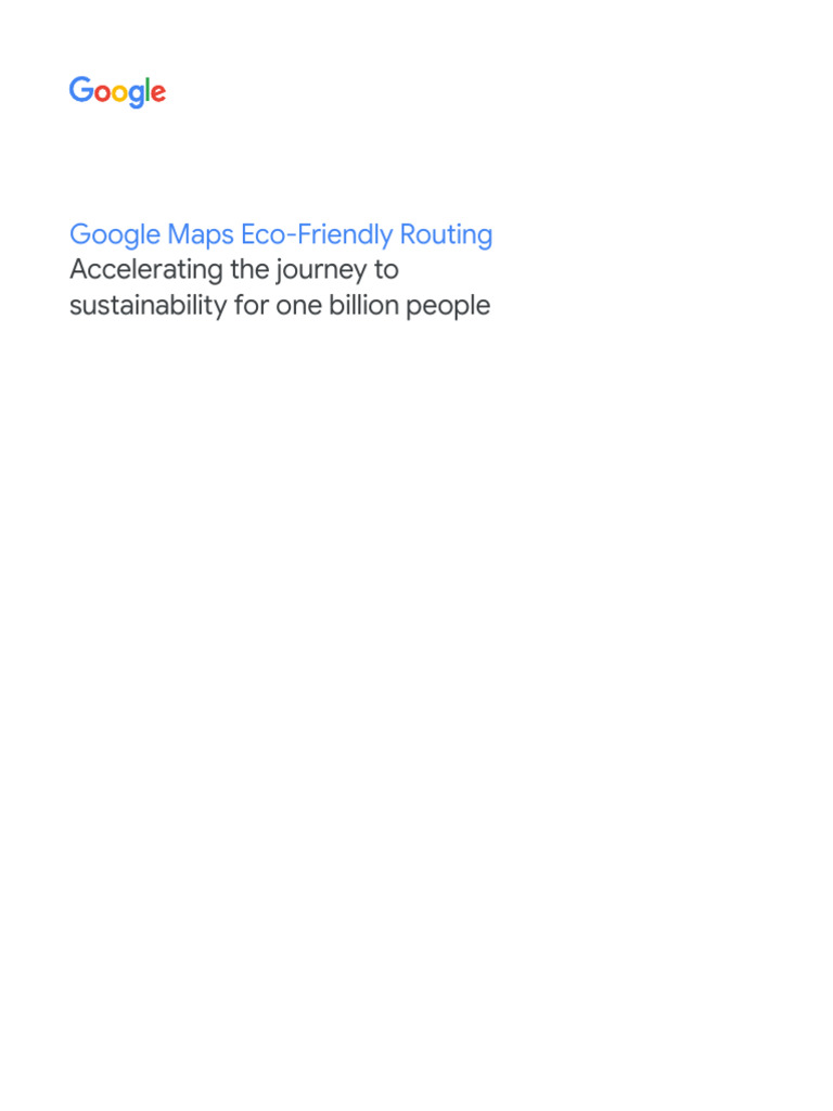 google-maps-eco-friendly-routing | PDF