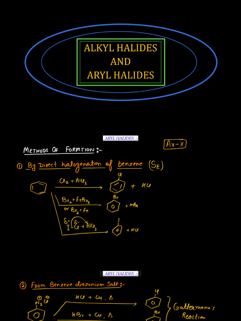 Aryl Halide and Alcohols L-1 | PDF