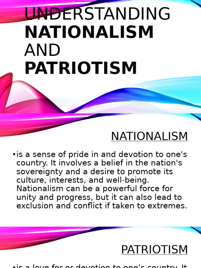 Understanding Nationalism and Patriotism (CTP) | PDF | Nationalism ...