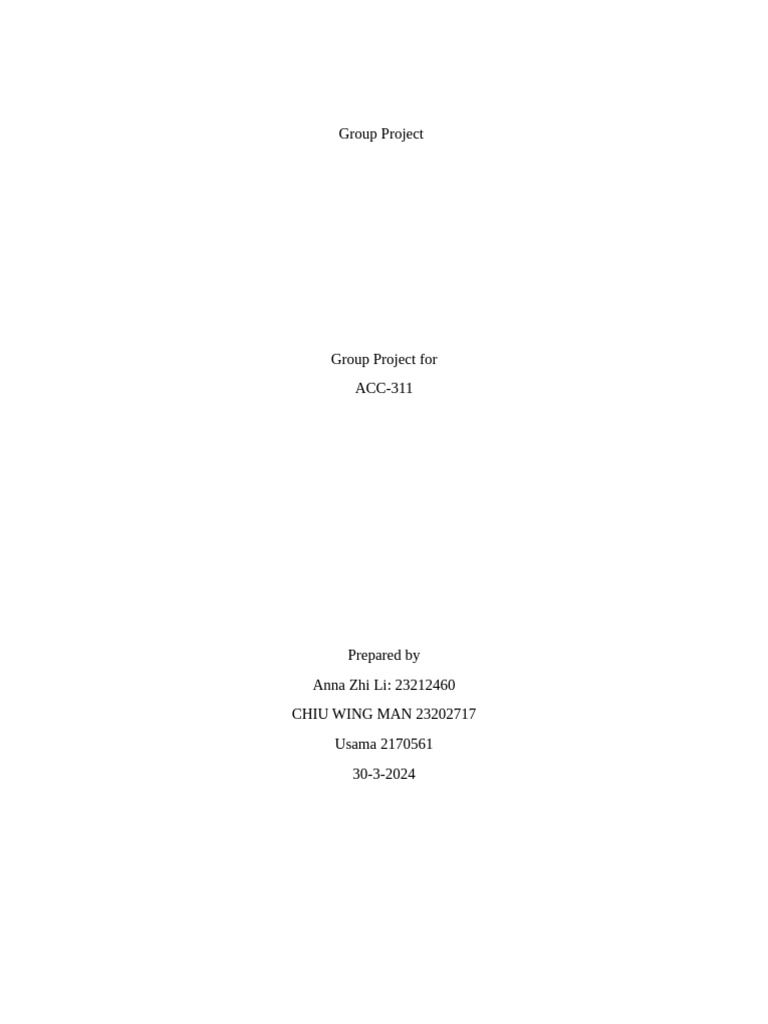 Group Project | PDF