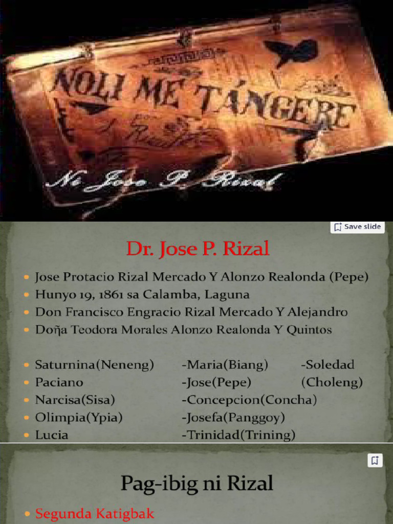 Jose Rizal at Noli Intro | PDF