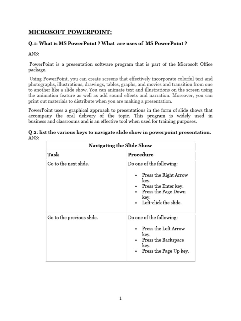 Ms Powerpoint Bca 106 | PDF