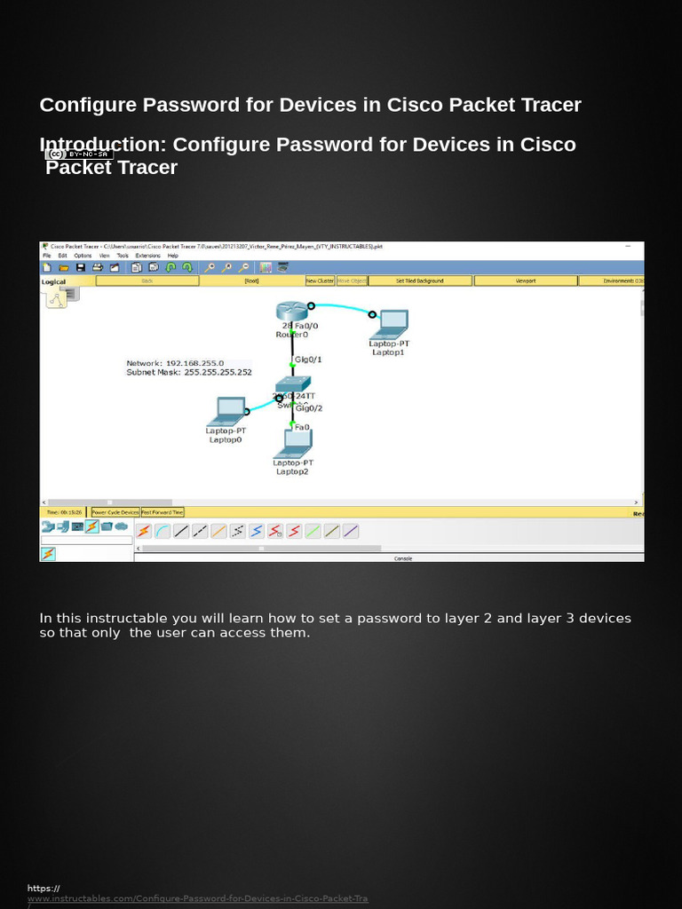 Configure Password For Devices in Cisco Packet Tracer - 8 Steps ...