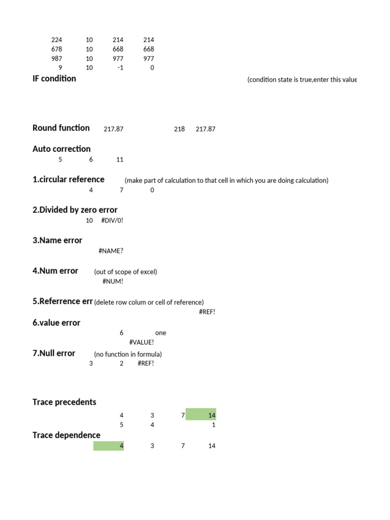 spreadsheet lecture | PDF