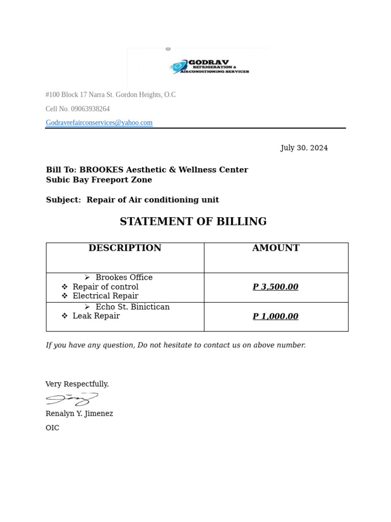 Echo st_ Billing | PDF