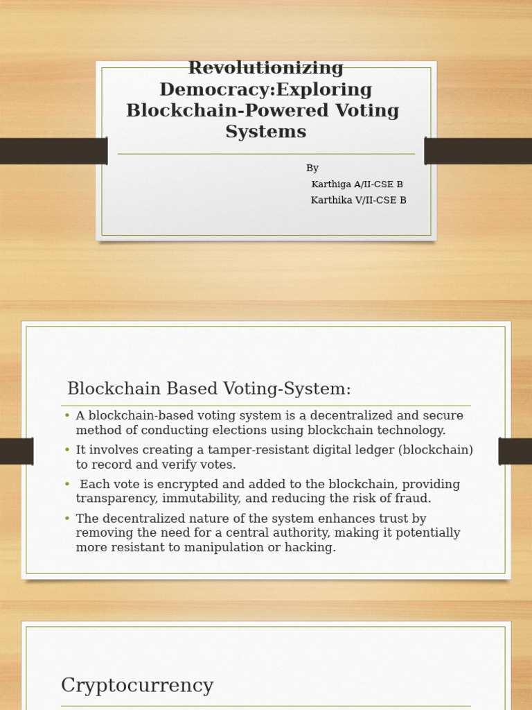 Blockchain Voting System | PDF