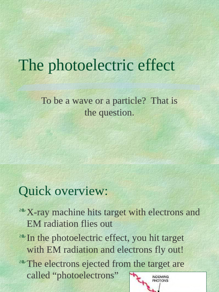 Photoelectric Effect | PDF