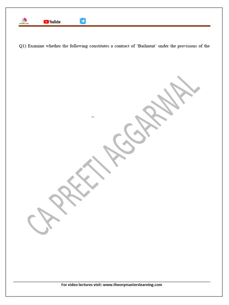 Sample Test Paper - Demo Lectures | PDF