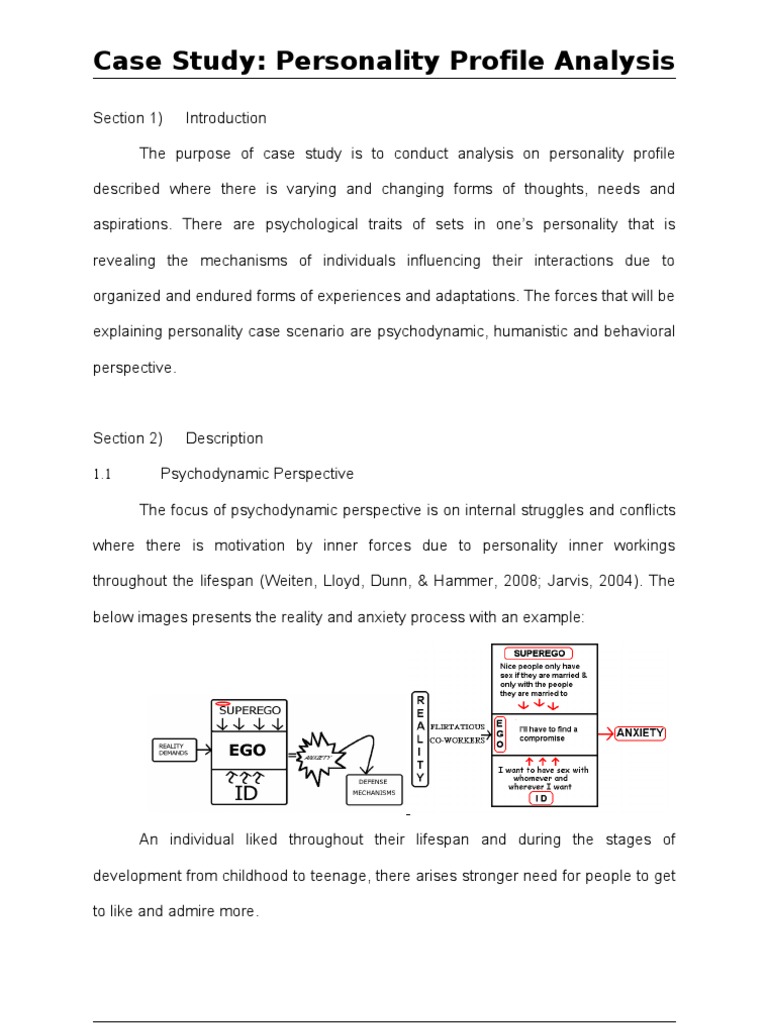 Case Study: Personality Profile Analysis | Psychodynamics | Id