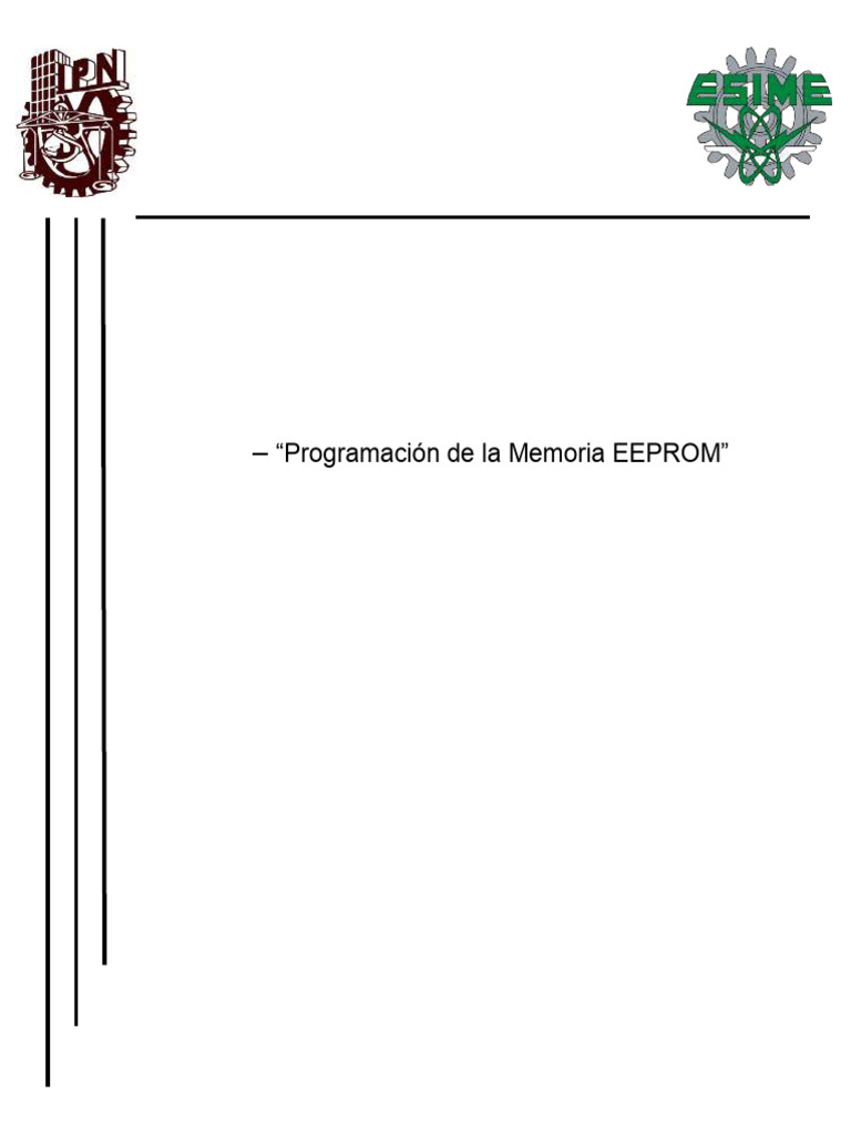 PR Ctica 2 - Programaci N de La Memoria EEPROM | PDF | Microcontrolador | Microprocesador
