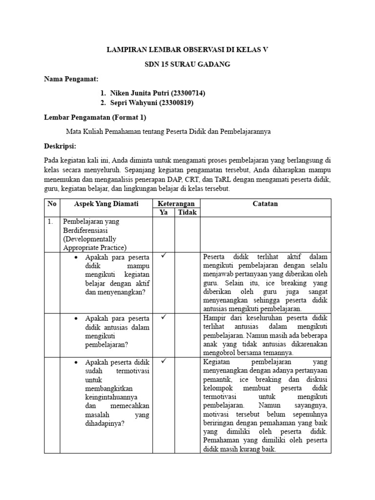 Niken Junita Putri (23300714) | PDF