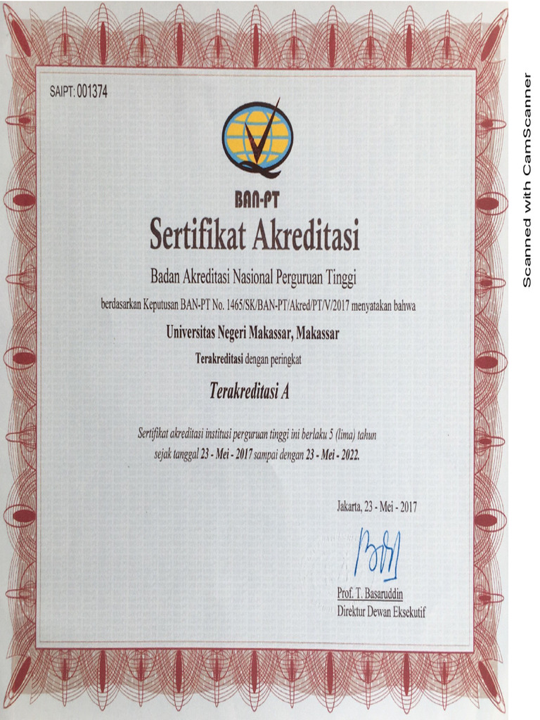 Sertifikat Akreditasi Unm | PDF