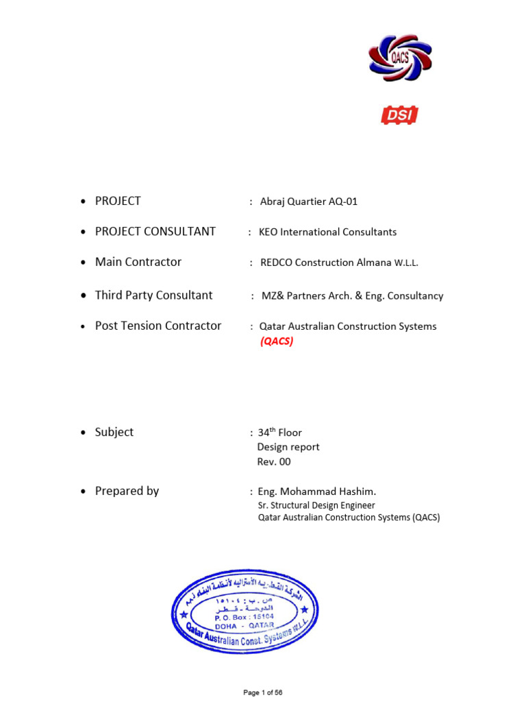34th-Rev. 00 - Design Report | PDF