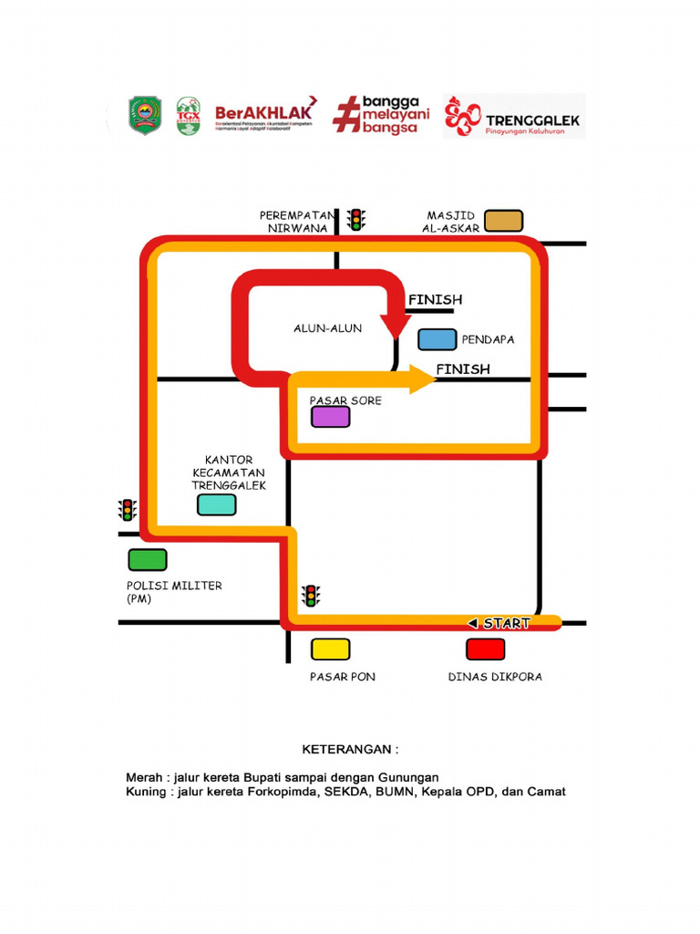 Layout Rute Kirab Dan Formasi Barisan | PDF