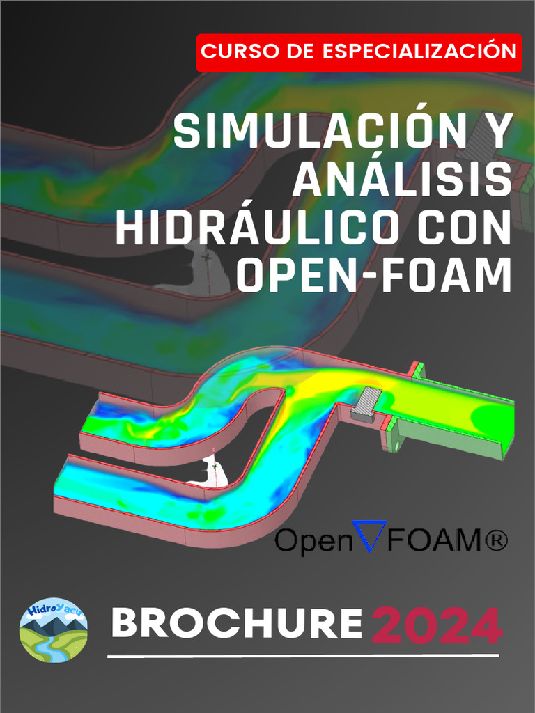 Simulacion y Análisis Hidráulico Con Open Foam - Brochure 2024 | PDF