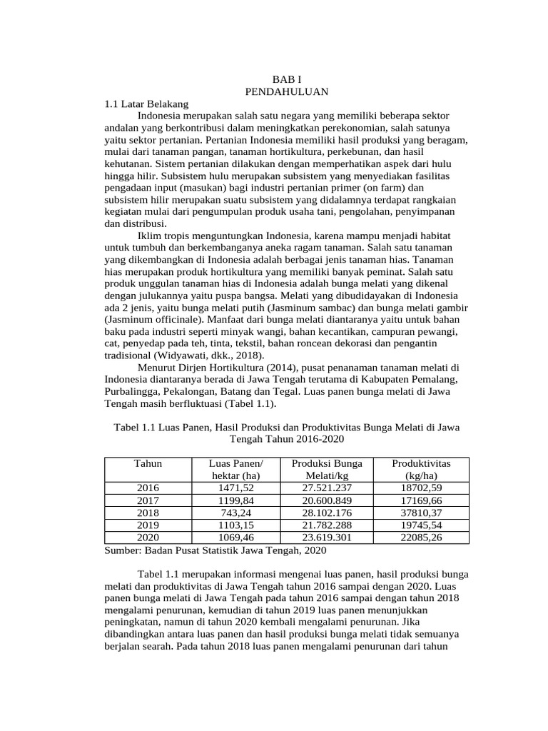 Bab I & Dapus 2024 Xi | PDF