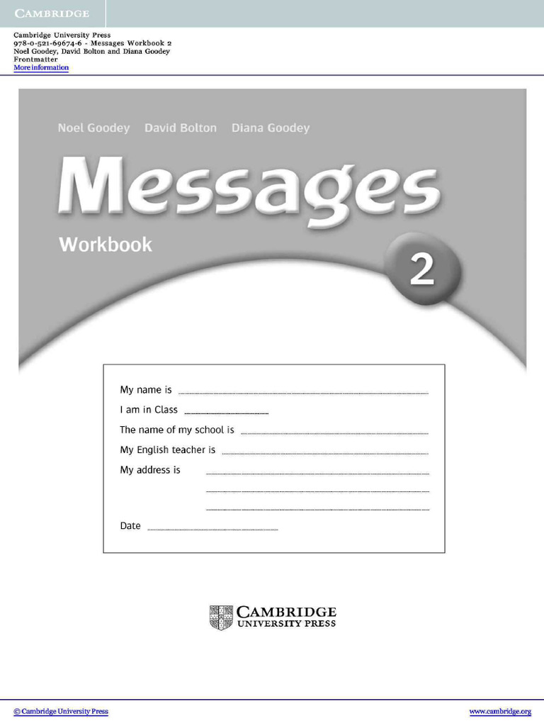 Messages 2 Workbook Compressed v1 | PDF