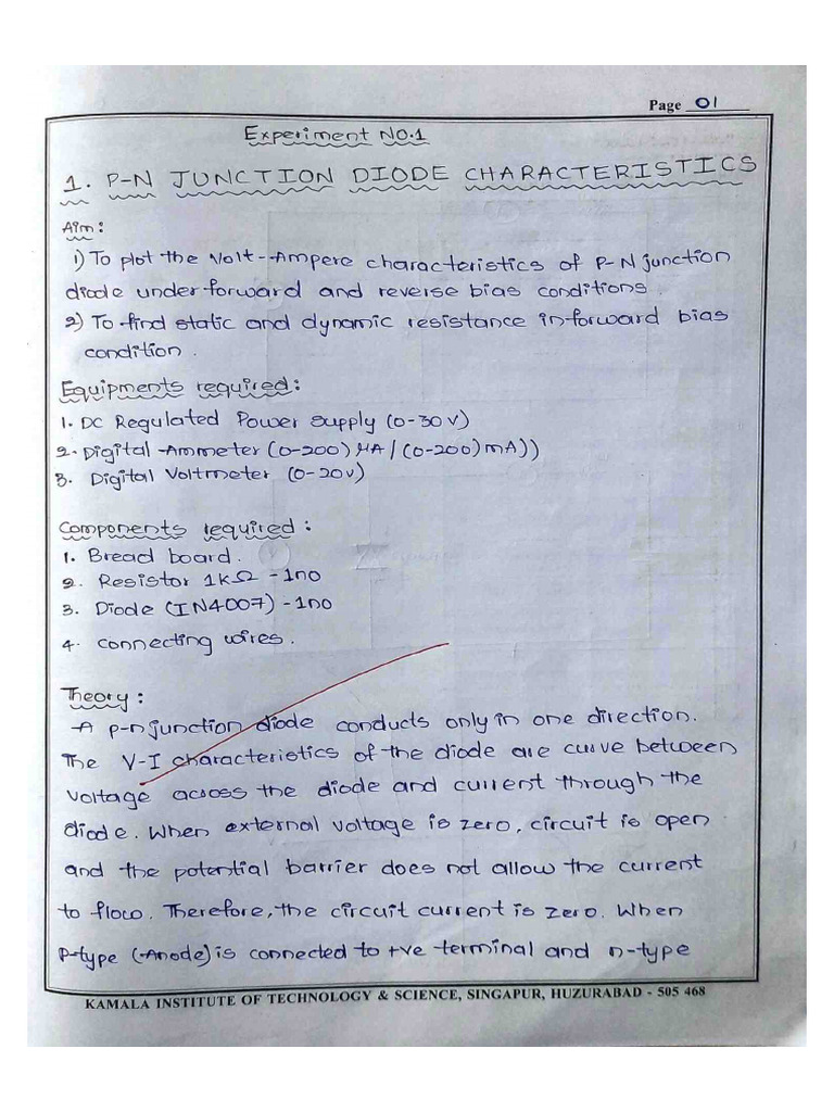 EDC Lab Exp1-5 | PDF