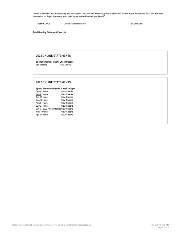 PNC Bank Online Banking | PDF