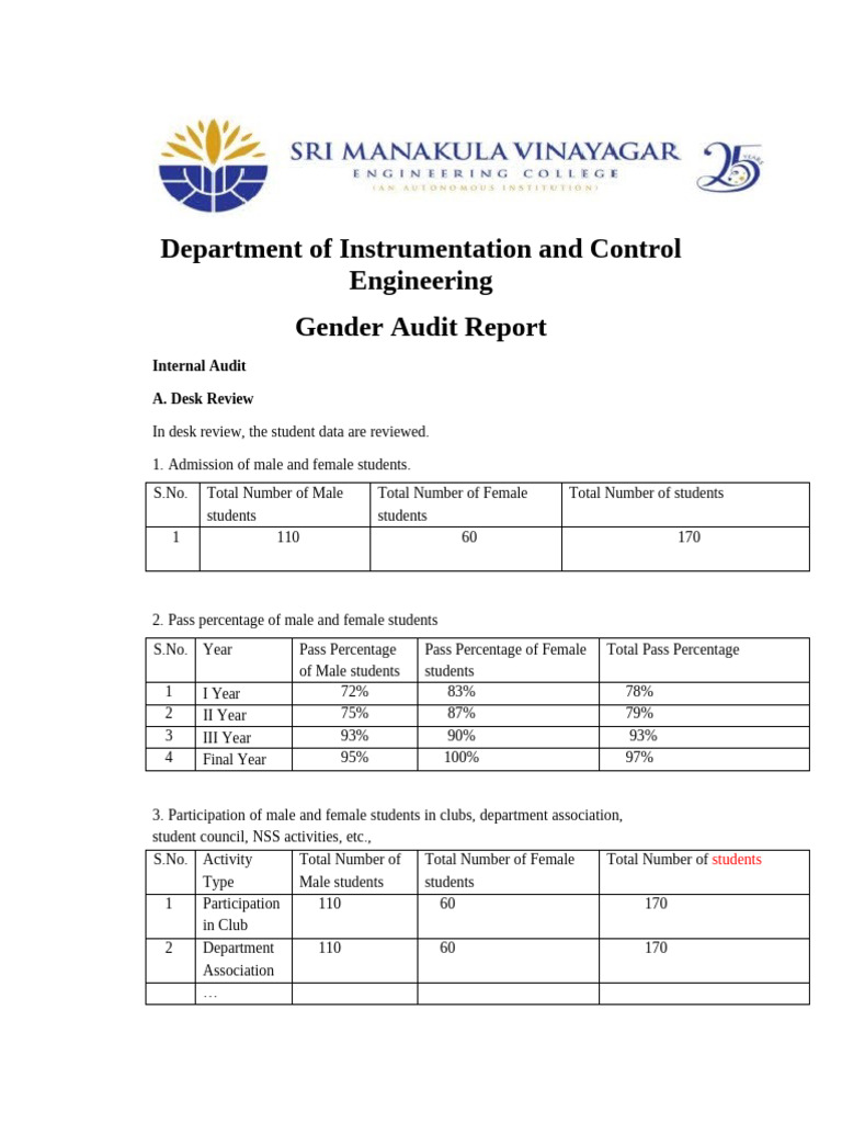 ICE_Gender Audit | PDF