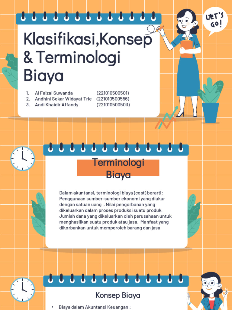 Konsep, Klasifikasi & Terminologi Biaya Kel 2. | PDF
