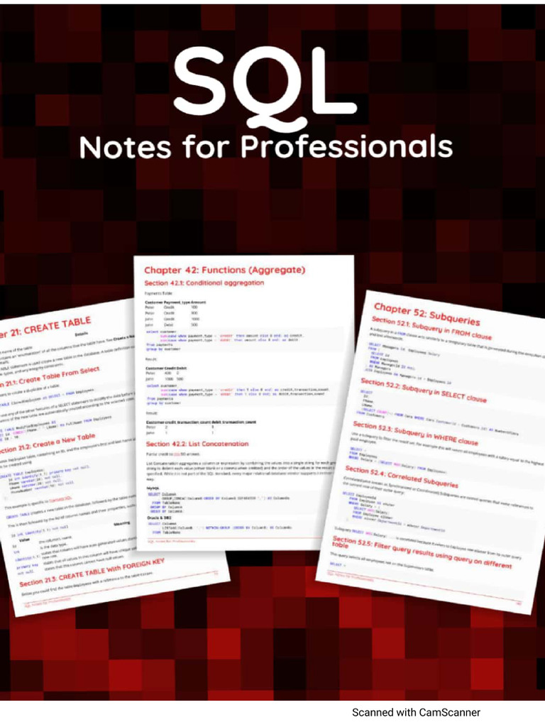 Sql Pdf