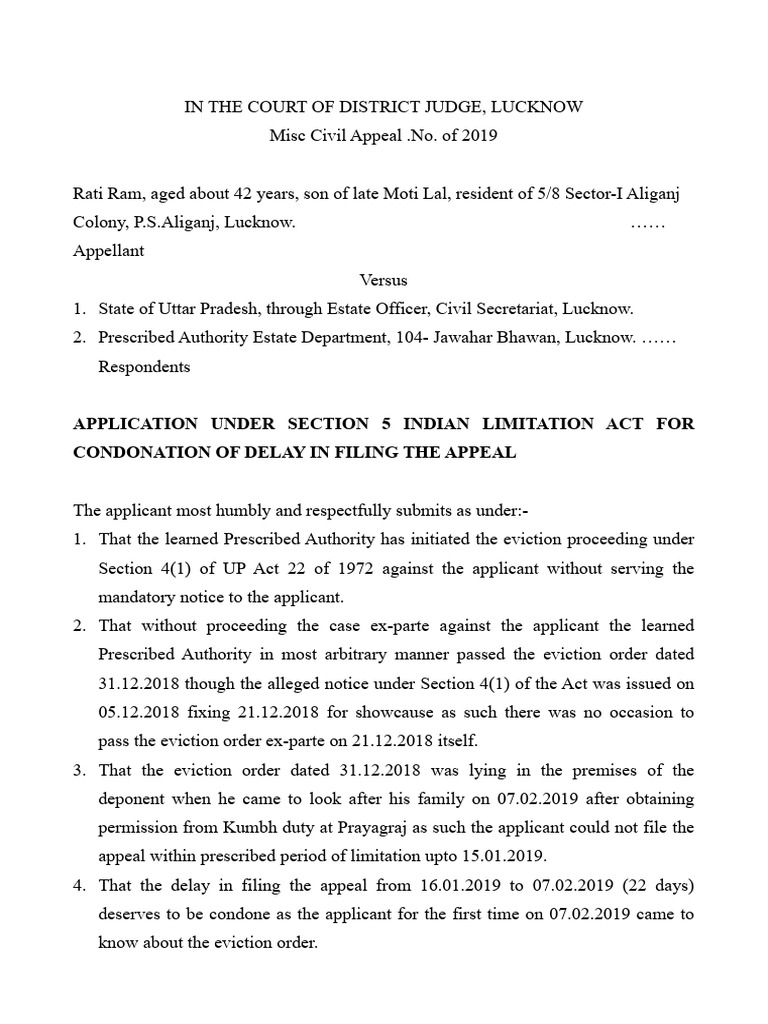 Section 5 Limitation Act Draft | PDF