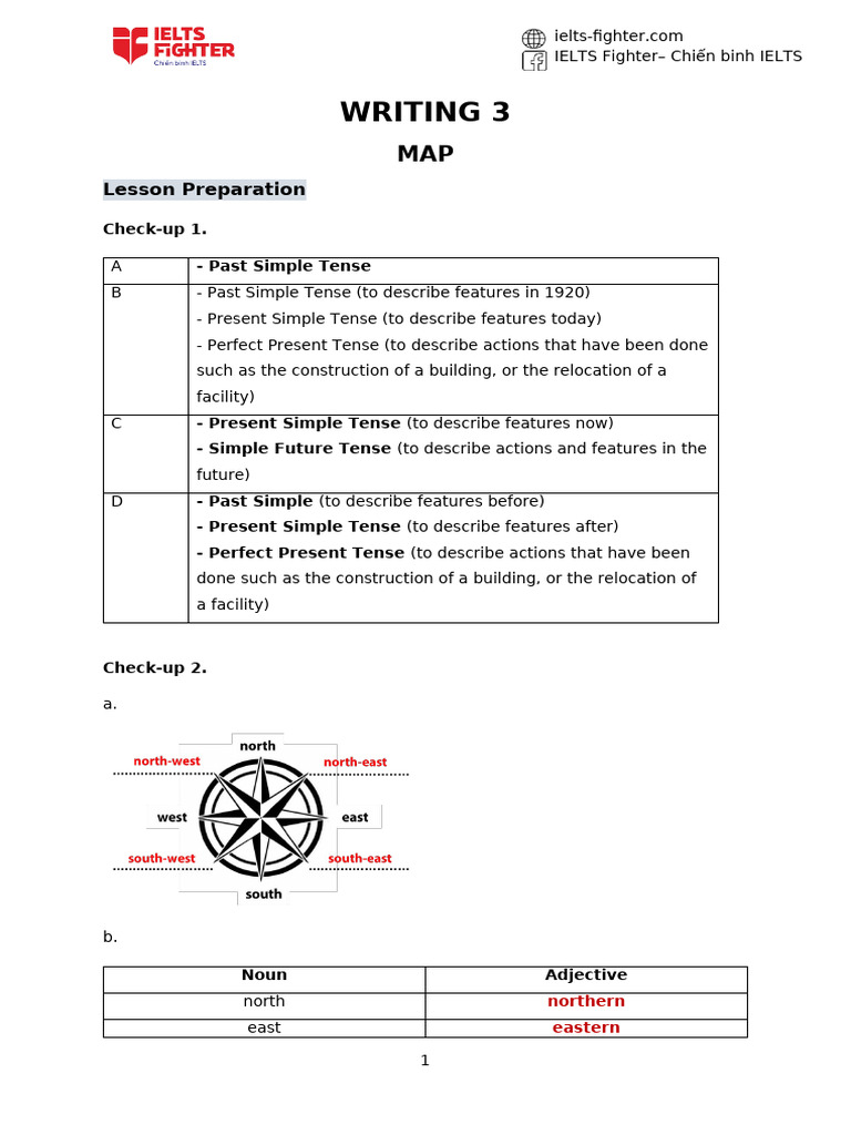 Answer Key. Writing 3 - Map | PDF