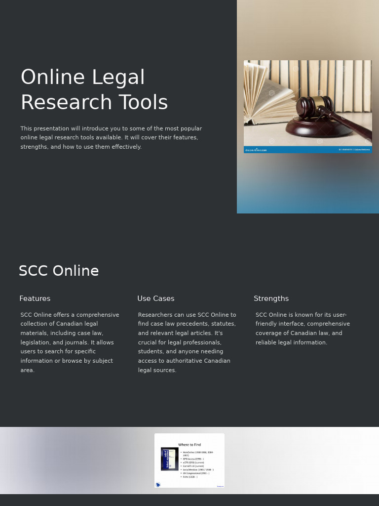 Online Legal Research Tools | PDF
