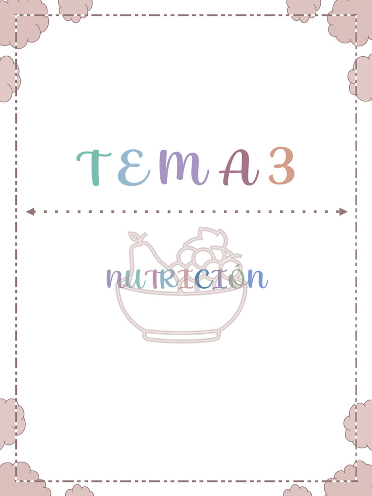 Tema 3. Nutri | PDF