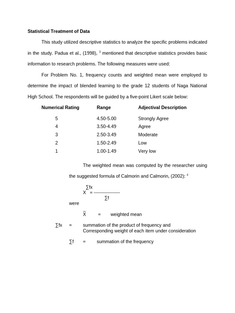 Statistical Treatment of Data | PDF