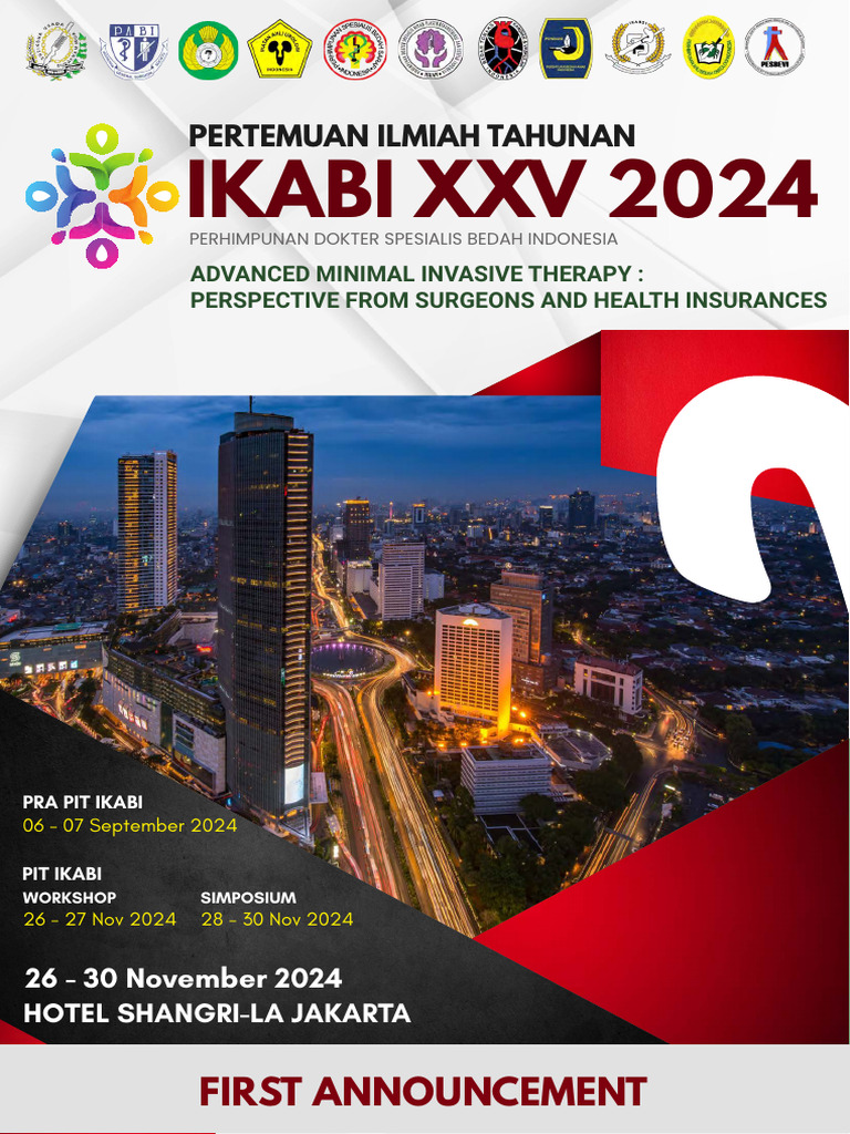 First Announcement Pitikabixxv2024 | PDF | Surgery | Urology