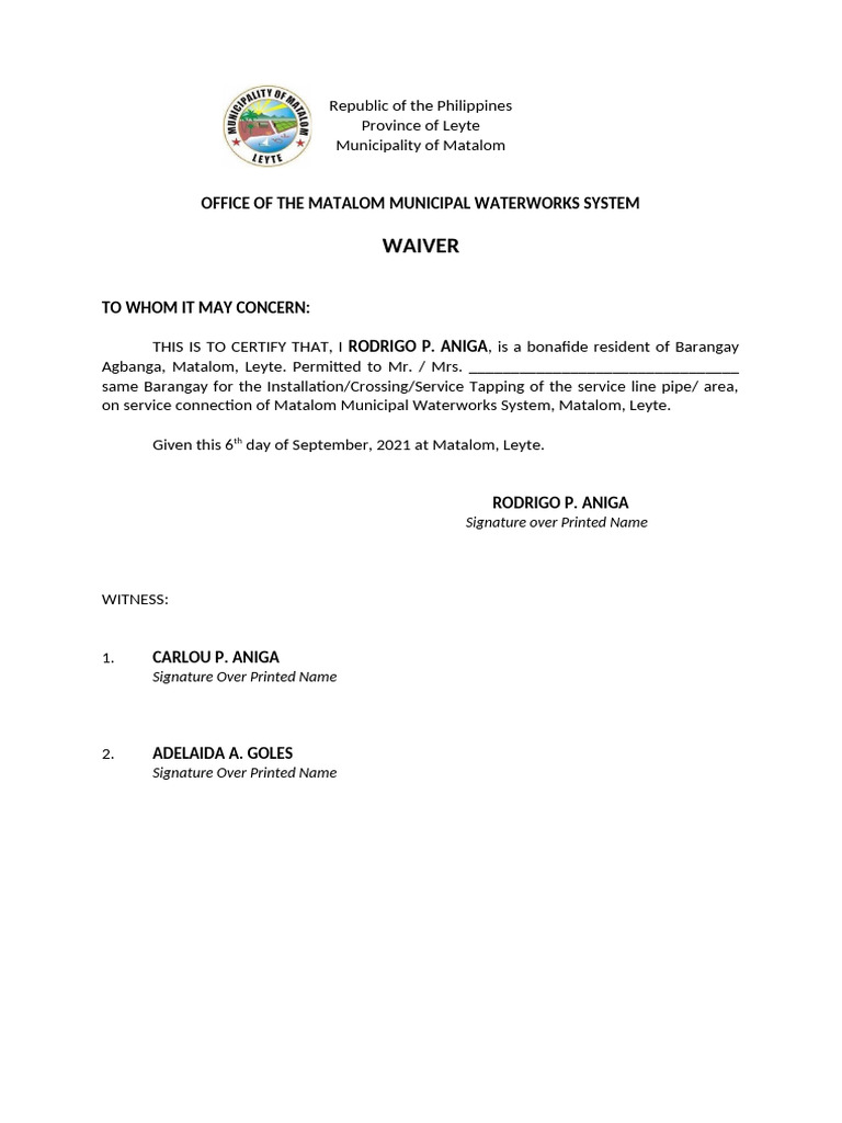 MM Waterworks System | PDF