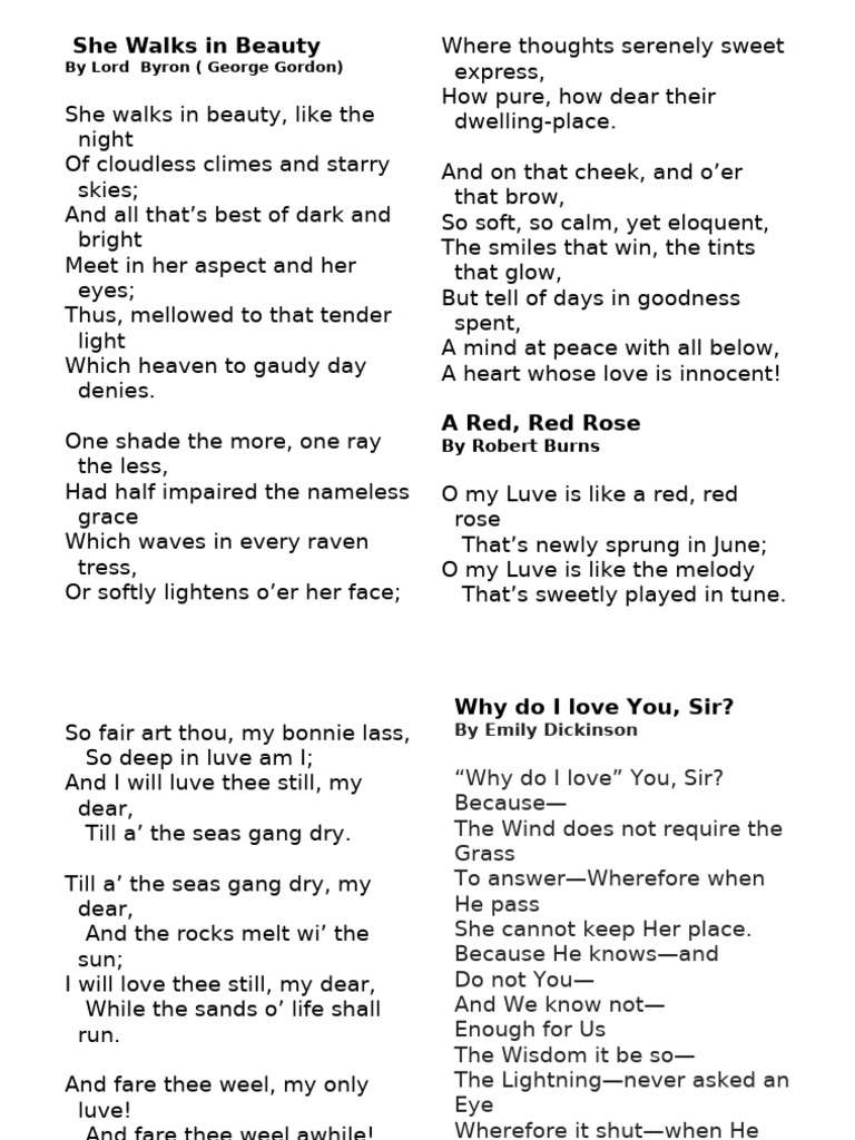Love Poems | PDF
