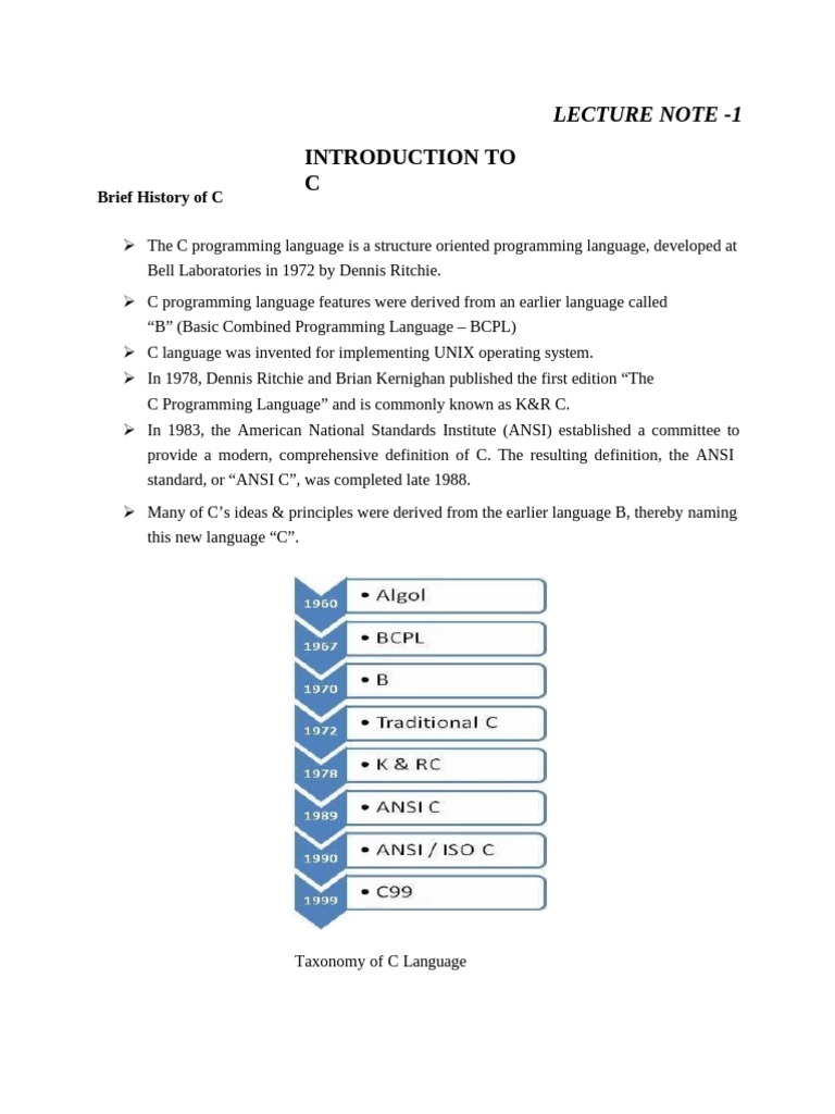 C Module 1notes | PDF