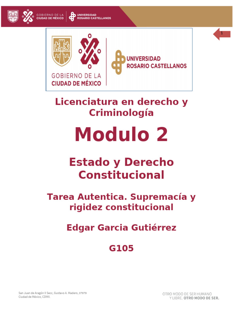 Modulo 2 Derecho y Estado Constitucional | PDF