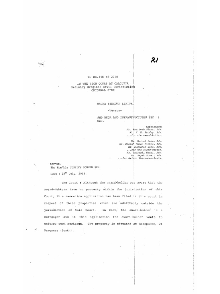 JMD Order Dated 25.07.2018 | PDF