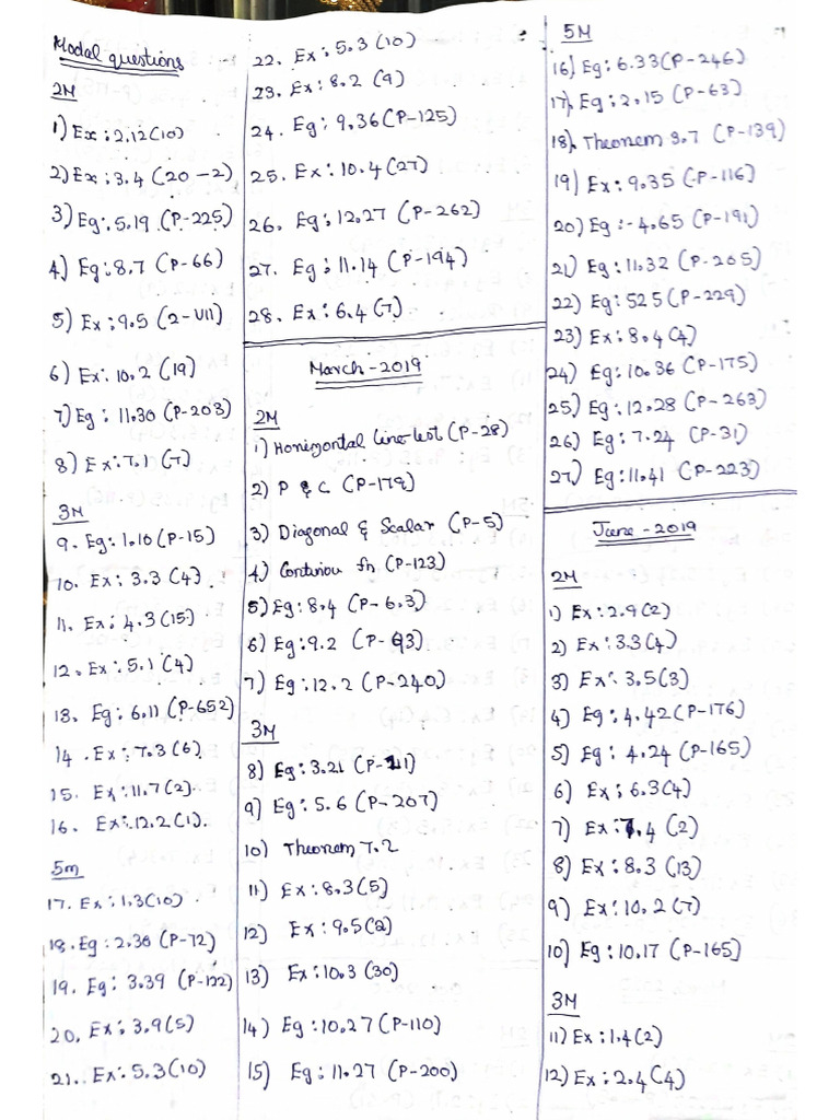 11th Maths EM Important Questions English Medium PDF Download | PDF