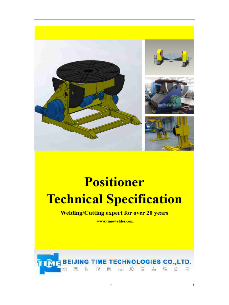 Welding Positioner Technical Specification | PDF