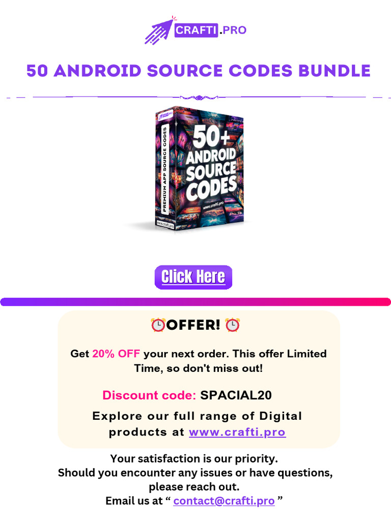 (Open Me )50 Android Source Codes Bundle | PDF