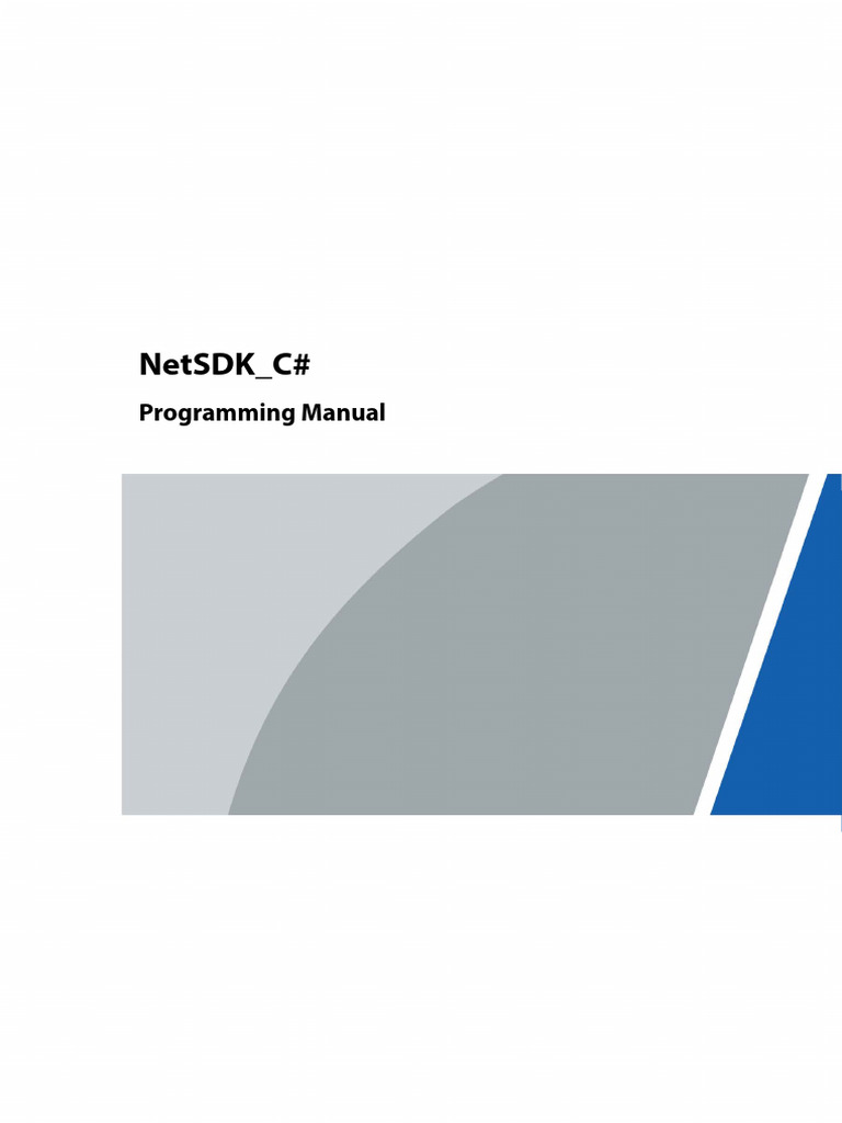 NetSDK - C# Programming Guide | PDF