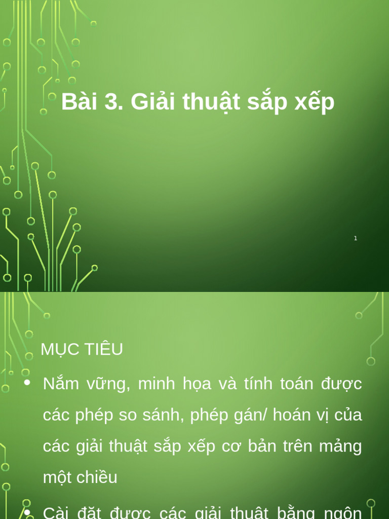 Bai 3 Giai Thuat Sap Xep - Newnud | PDF